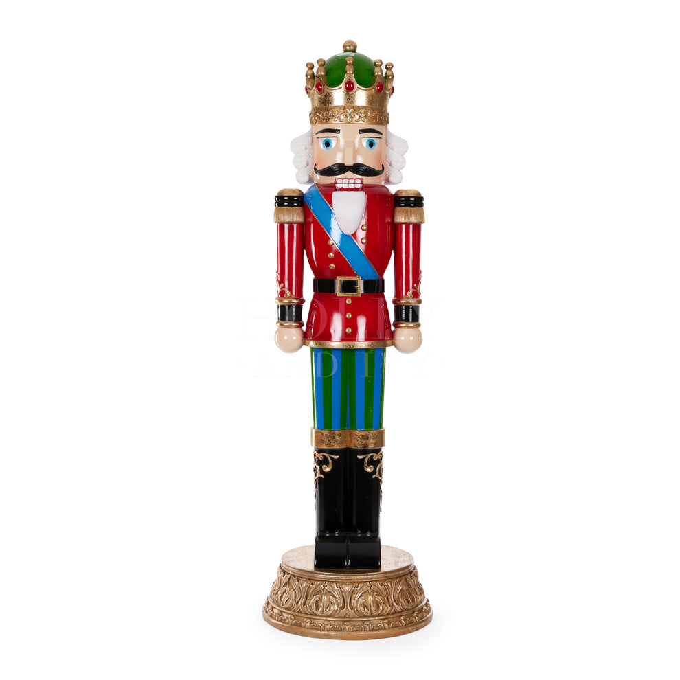 124 Cm Regal Nutcracker With Crown – Holly & Ivy