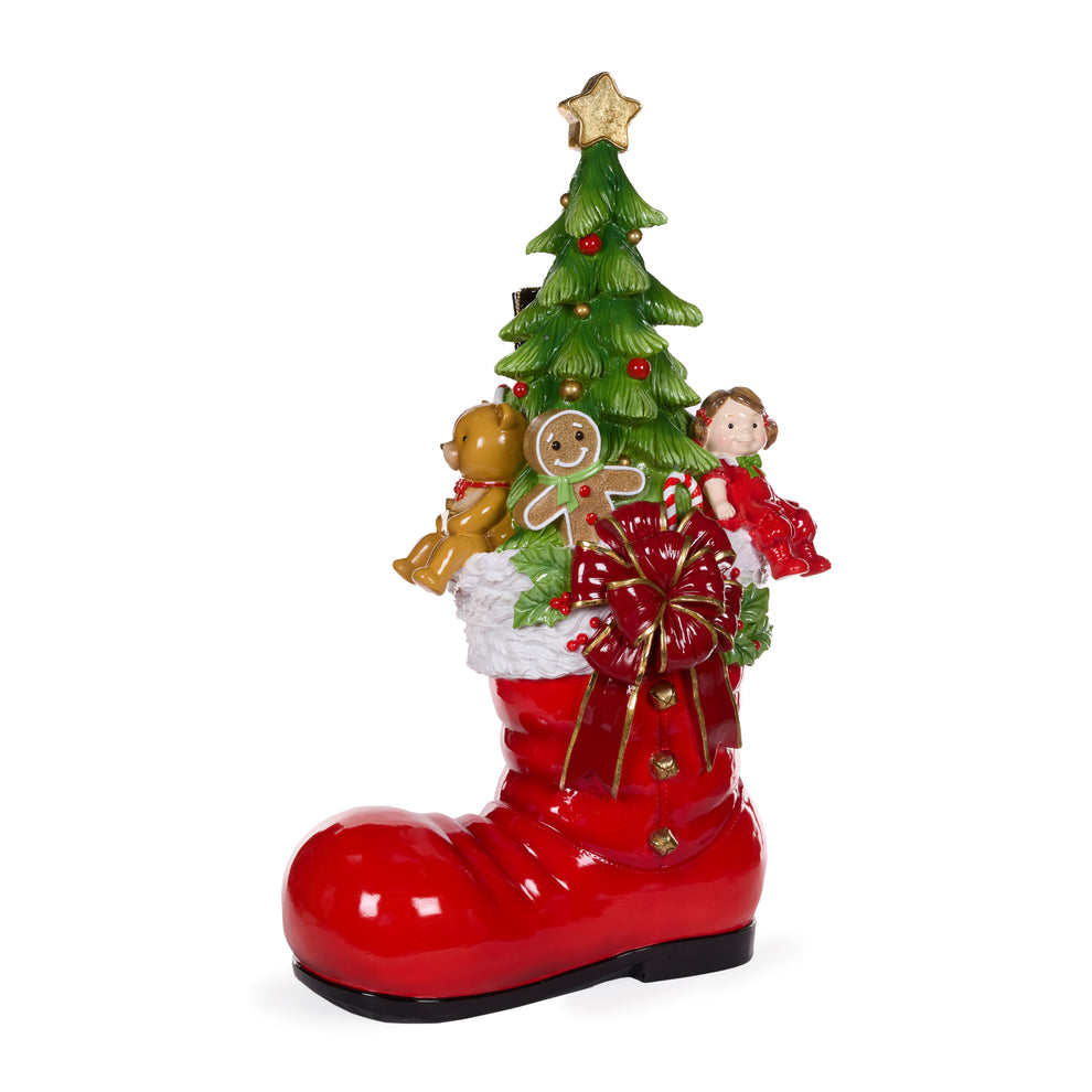 Elaborate Led Santa Toy Boot – Holly & Ivy