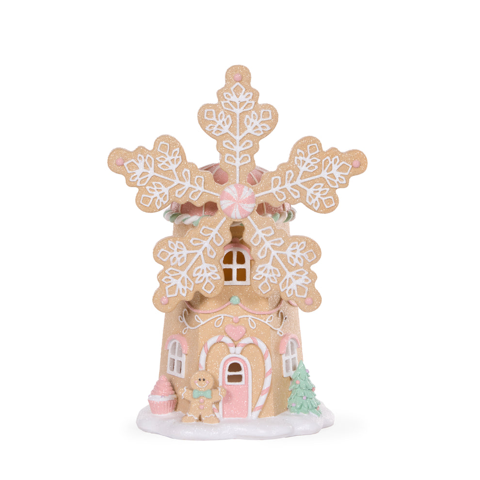 Led Pastel Piped Gingerbread Windmill – Holly & Ivy