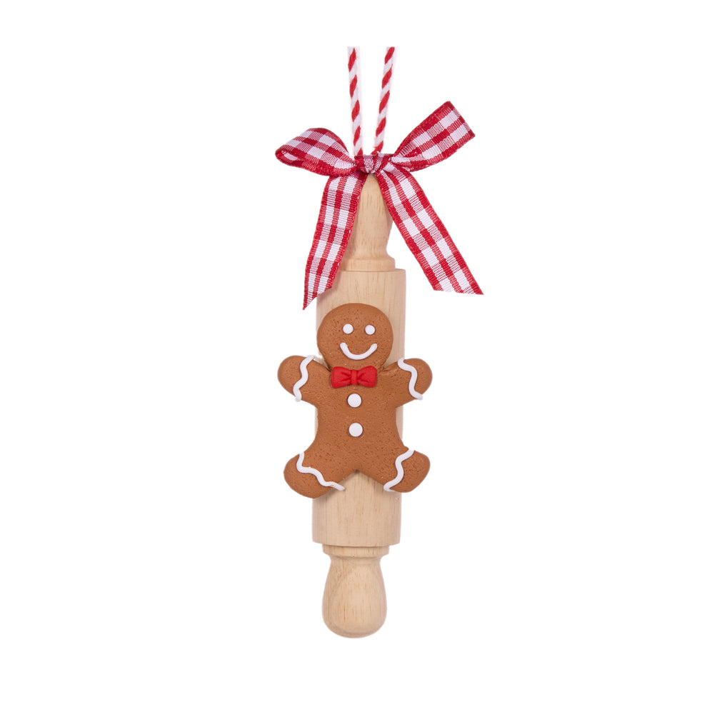 Gingerbread Man Rolling Pin Hanging – Holly & Ivy