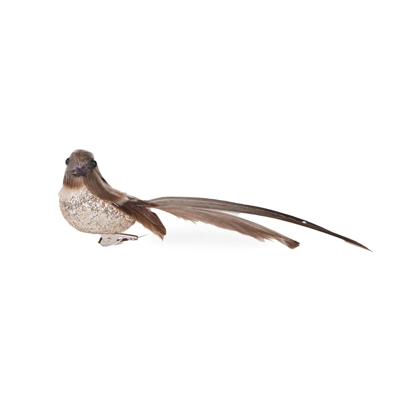 Natural Feather Clip Bird – Holly & Ivy