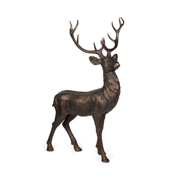 130 Cm Metallic Woodland Reindeer Standing – Holly & Ivy