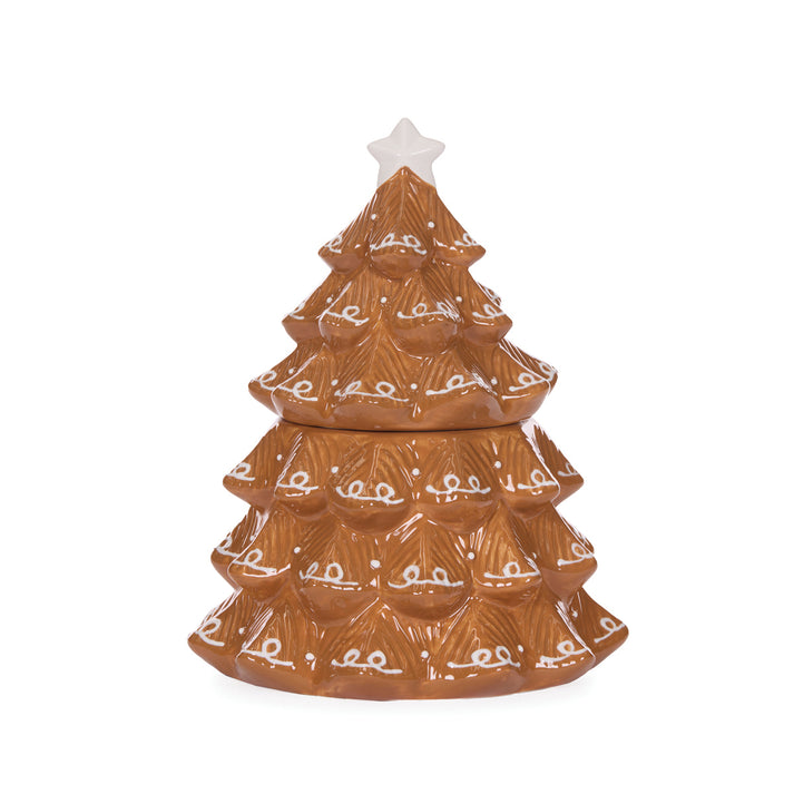 CERAMIC GINGERBREAD TREE COOKIE JAR – Holly & Ivy