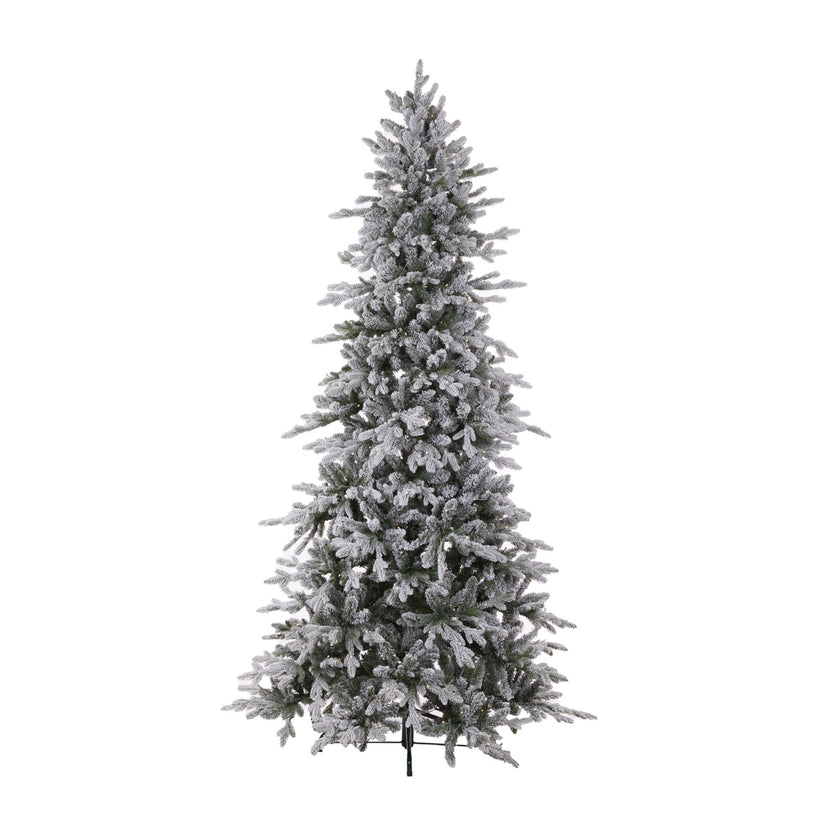 7.5 FT SLIM NORWEGIAN FIR SNOW TREE - 480 LED – Holly & Ivy