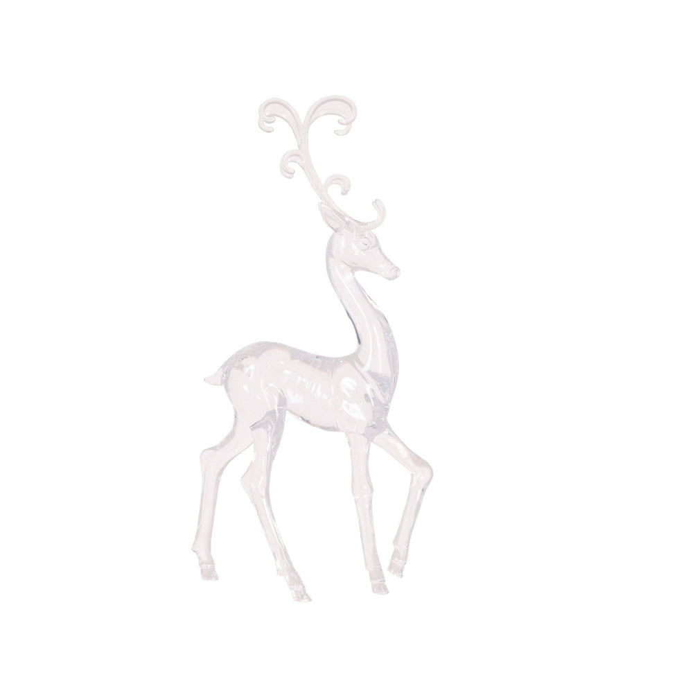 31 CM ELABORATE GLISTENING GALLOPING REINDEER – Holly & Ivy
