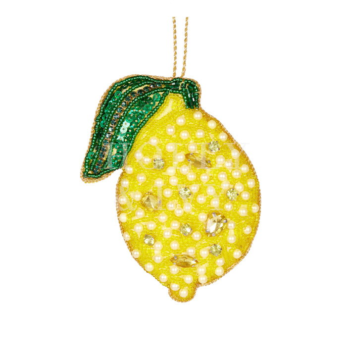 Hanging Beaded Lemon – Holly & Ivy
