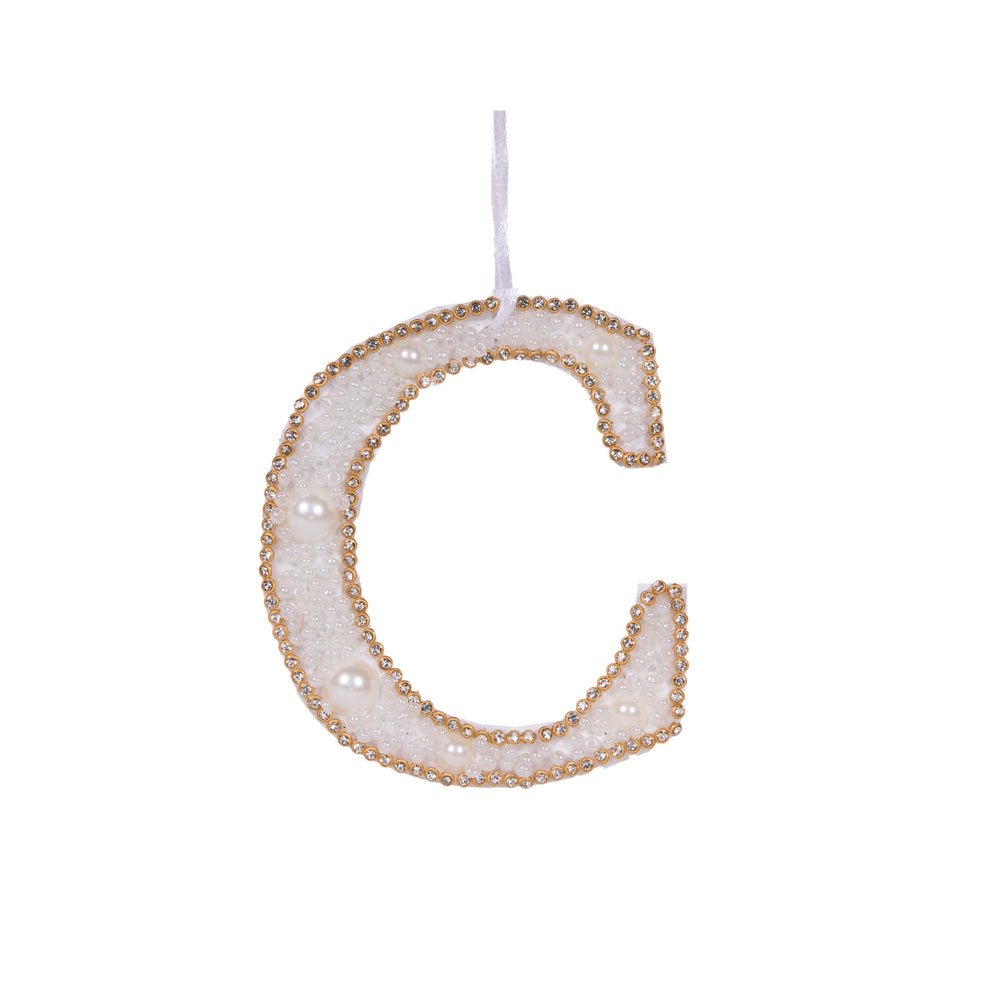 Sparkling Letter C – Holly & Ivy