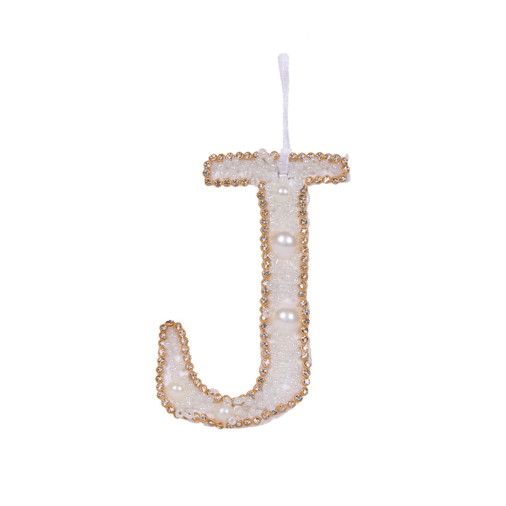 Sparkling Letter J – Holly & Ivy